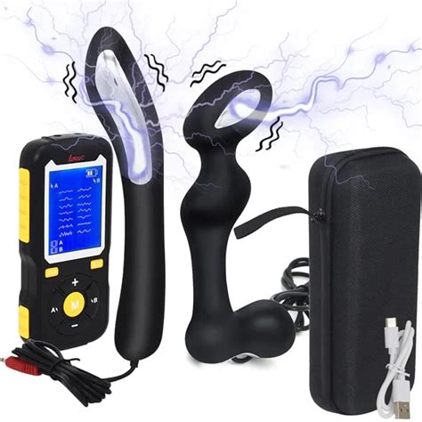Electric Shock Anal Pulse Male Prostate Massage Butt Plug Dildo