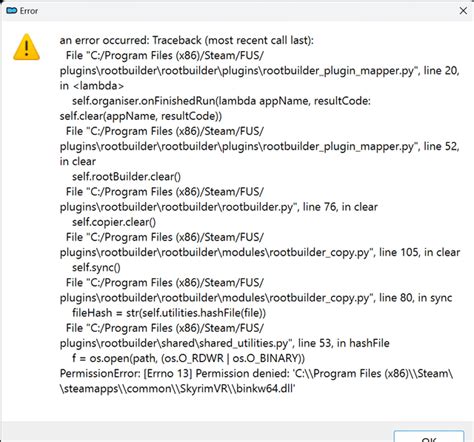 how to fix this fus mod install error wabbajack r skyrimvr