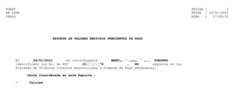 Constancia De No Adeudo SUNAT El Blog Del Contador Peruano