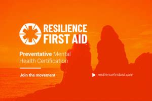 Resilience First Aid Certification Rfa Driven