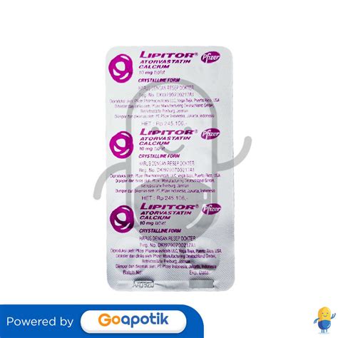 Jual Lipitor 10 Mg Blister 10 Tablet Shopee Indonesia