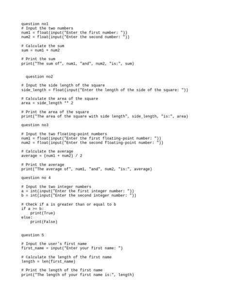 Python Assignment Pdf
