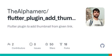 GitHub TheAlphamerc Flutter Plugin Add Thumbnail Flutter Plugin To