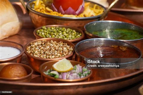 Famous Maharashtrian Cuisine Street Food Called Misal Pav Which