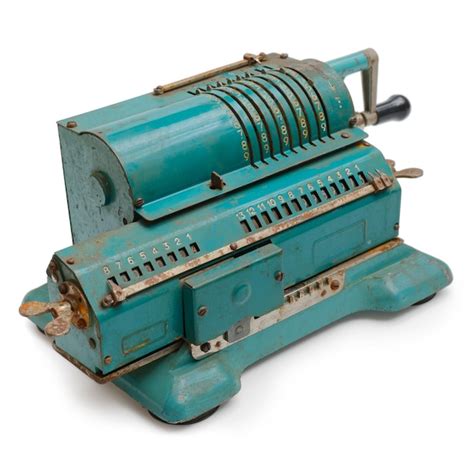 Premium Photo Vintage Mechanical Pinwheel Calculator