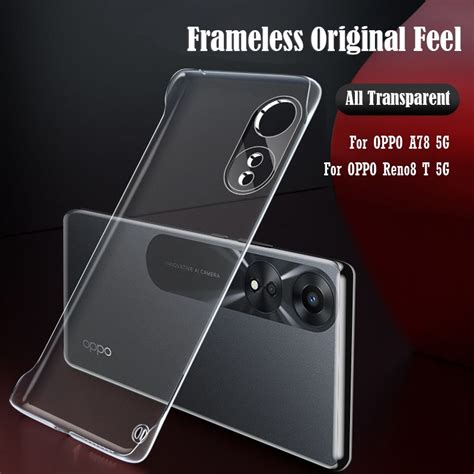 Case For OPPO A78 Reno 8 T Reno8 8T Reno8T 5G 2023 Hard PC Phone Casing