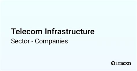 Top Companies In Telecom Infrastructure Worldwide Jul 2025 Tracxn