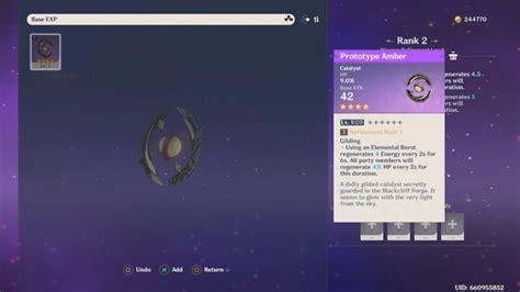 Prototype Amber Only Enhance Able 2 Times R Genshin Impact