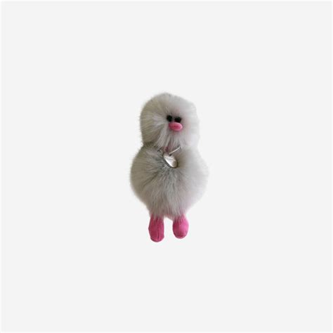 코지모지 미니 버드 키링 라이트 그레이 Cosymosy Kream