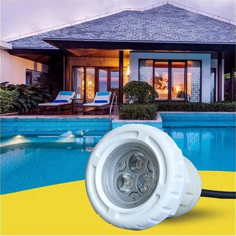 Lumière De Piscine Sous Marine Basse Tension 12v Piscine Sous Leau 3w