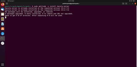 How To Install Bacula Server On Ubuntu Geeksforgeeks