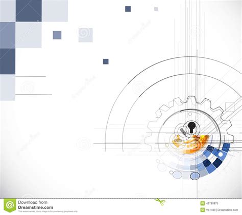 Abstract Structure Circuit Computer Cube Technology Business Background