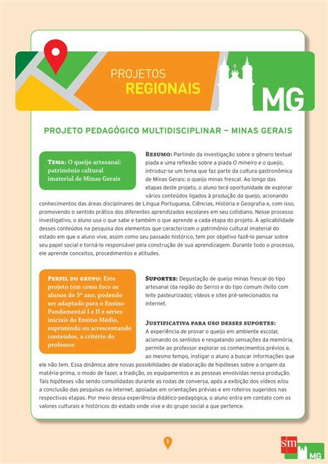 Pdf Projeto PedagÓgico Multidisciplinar — Minas Gerais · Cultura E Da