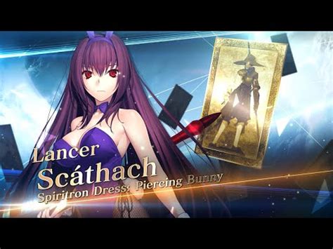 Fate Grand Order Scáthach Spiritron Dress Servant Introduction YouTube