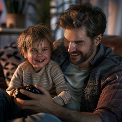 Premium Photo 3d Rendered Photos Of A Happy Dad Playing With His