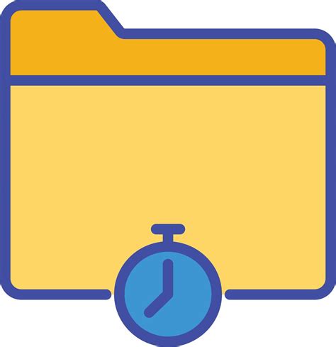 Stopwatch Folder Isolated Vector Icon Which Can Easily Modify Or Edit