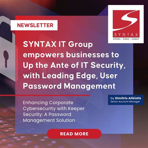 Syntaxexpertise Syntaxnewsletter Syntaxitgroup Itconsulting Itsecurity Passwordmanagement