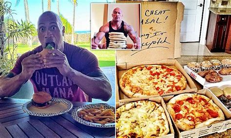 Dwayne The Rock Johnson Reveals His Huge Cheat Meals Daily Mail Online