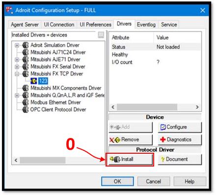 Adroit SCADA And Melsec FX3 PLC Via FX3U ENET Module Ethernet Connection Configuration Setup
