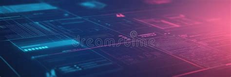Sleek Wireframe Uiux Background With Soft Grid Lines And Floating