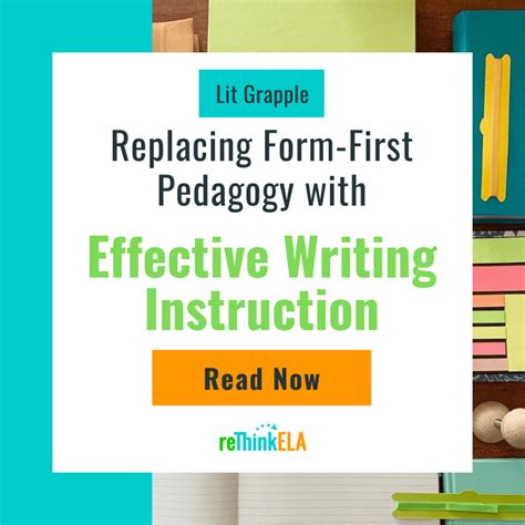 Effective Writing Instruction Replacing Form First Pedagogy