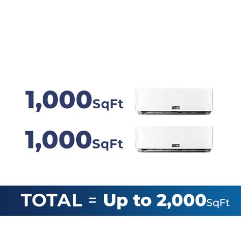 36 000 Btu 23 9 Seer2 Aciq 2 Zone Wall Mounted Mini Split System W Wifi 18 18 Es 36z M4