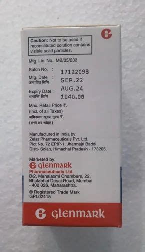 Glenmark Meropenem Injection I P 20 Ml At Rs 300 Vial In Akola ID