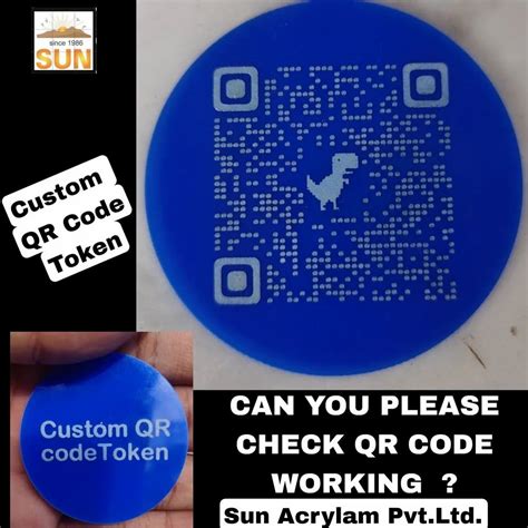 Variable Material Plastic Token Qr Code At ₹ 20piece In Ahmedabad Id