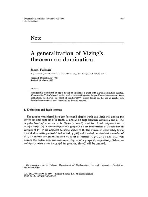 Teorema De Vizing Pdf Vertex Graph Theory Graph Theory