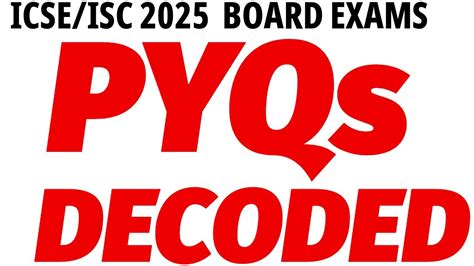 Pyqs For Icse Isc 2025 Know Which Years Pyqs For Icse Isc Most Important 🔥 Icse Isc 2025