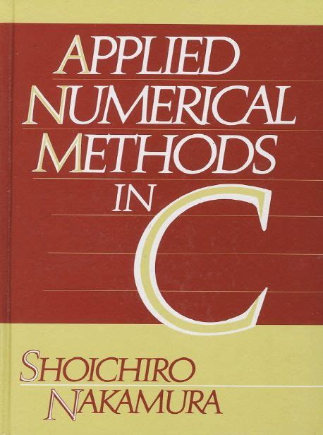 Applied Numerical Methods In C Shoichiro Nakamura 교보문고