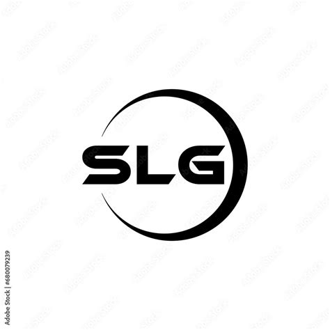 Slg Letter Logo Design With White Background In Illustrator Cube Logo Vector Logo Modern