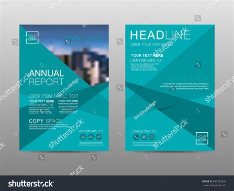 Annual Report Brochure Layout Design Template 스톡 벡터 로열티 프리 691354330 Shutterstock