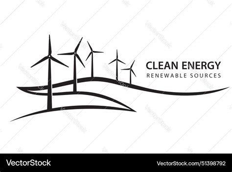 Wind Turbines Icon Royalty Free Vector Image Vectorstock