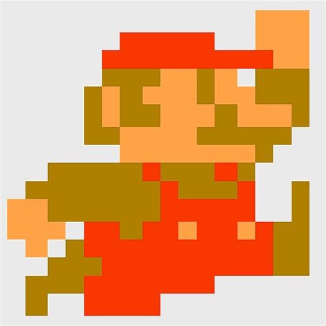 Super Mario Bros 8 Bit Mario Jump Sprite Nintendo Entertainment