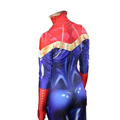 Фильм аниме Марвел Капитан Carol Danvers Мстители Косплей-костюм ...