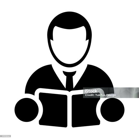 남자 학생 또는 교사 학교 대학 및 대학 교육 문양 그림 기호에 대 한 사람 프로필 아바타 책 아이콘 벡터 개인 지도 교사에 대한 스톡 벡터 아트 및 기타 이미지 Istock