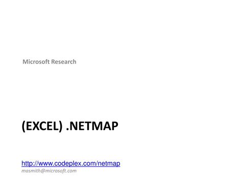 Ppt Excel Netmap A Toolkit For Social Network Analysis Powerpoint