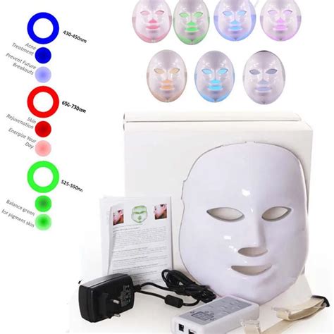 Colors LED Light PDT Photon LED Facial Mask Therapy Skin Rejuvenation Anti Acne Wrinkle Beauty