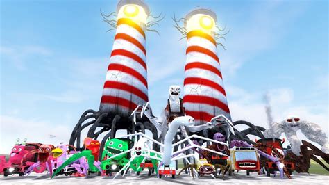 Choo Choo Charles Vs Monster Car Eater Vs New Lighthouse Monster In