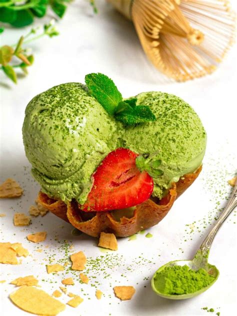 Homemade Green Tea Matcha Ice Cream 抹茶アイスクリーム Sugaryums