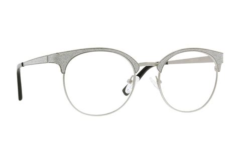 Silver Browline Glasses 3218711 Zenni Optical Round Eyeglasses