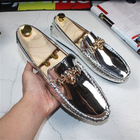 Xajzpa Fashion Young Casual Loafers Shoes Large Size 47 48 Patent Le