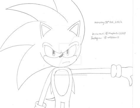 Sonic Frontiers Sketch By Mastereni2009 On Deviantart