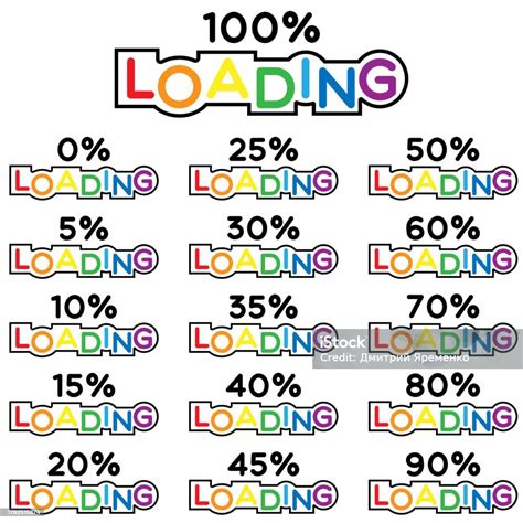 Loading Indicator Progress Bar Percentage Meter Ui User Interface