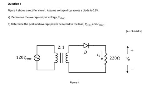 Solved Question Figure Shows A Rectifier Circuit Assume Chegg