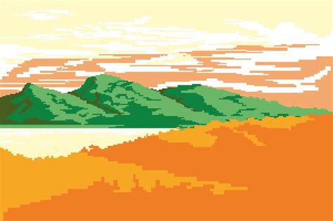 Paysage Pixel Art Enfantin Vecteurs Téléchargez Gratuitement Des