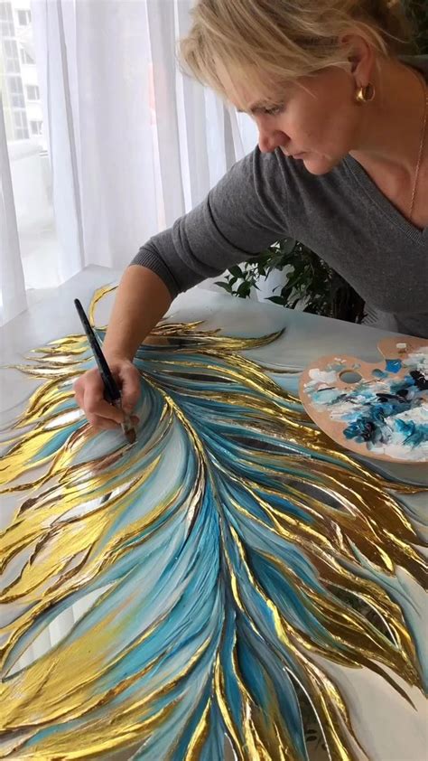 [Видео] «textured Art Tutorial Картины Расписанные холсты Картины маслом