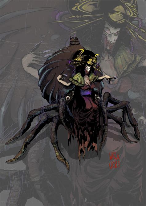 [oc] This Is My Jorogumo Yokai R Characterdrawing