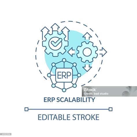 2d 맞춤형 Erp 확장성 파란색 아이콘 개념 2차 도형에 대한 스톡 벡터 아트 및 기타 이미지 2차 도형 개념 개발